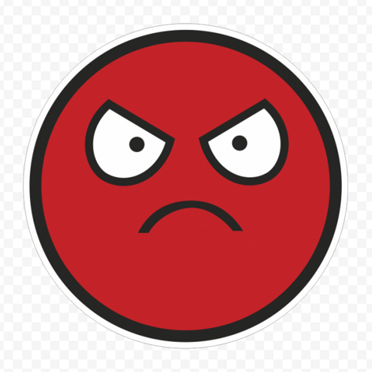 Angry Smile - Sticarz