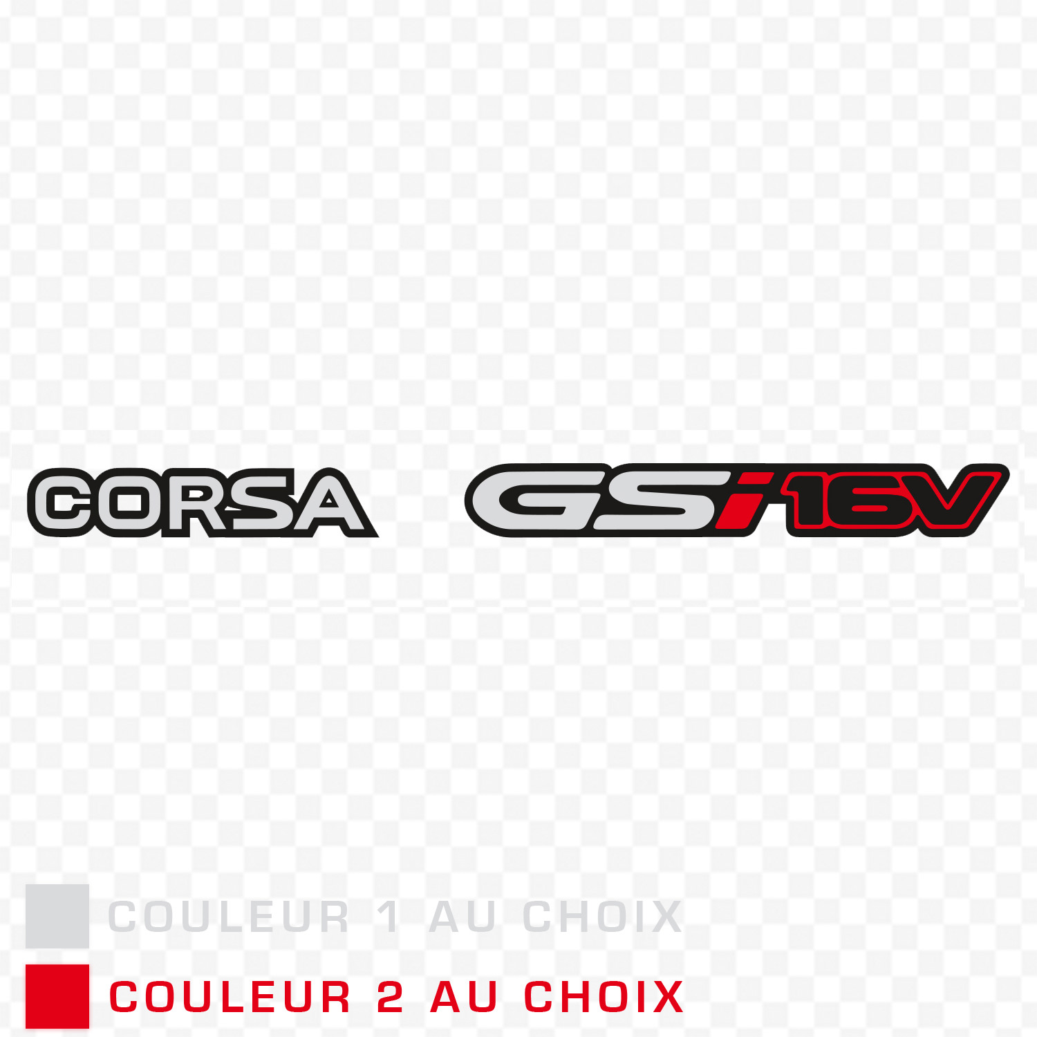 Logo Corsa Gsi 16V - Sticarz