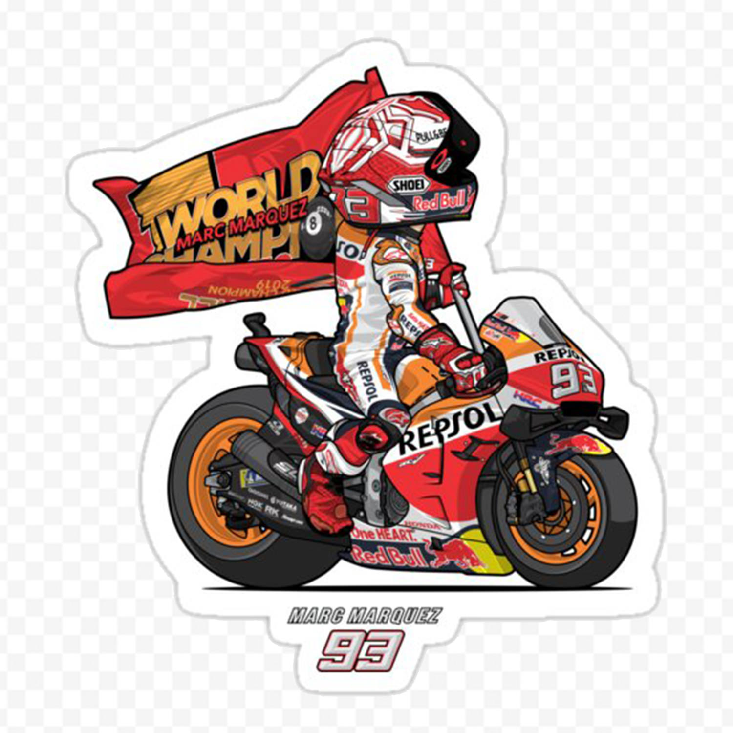 Marc Marquez World Champion - Sticarz
