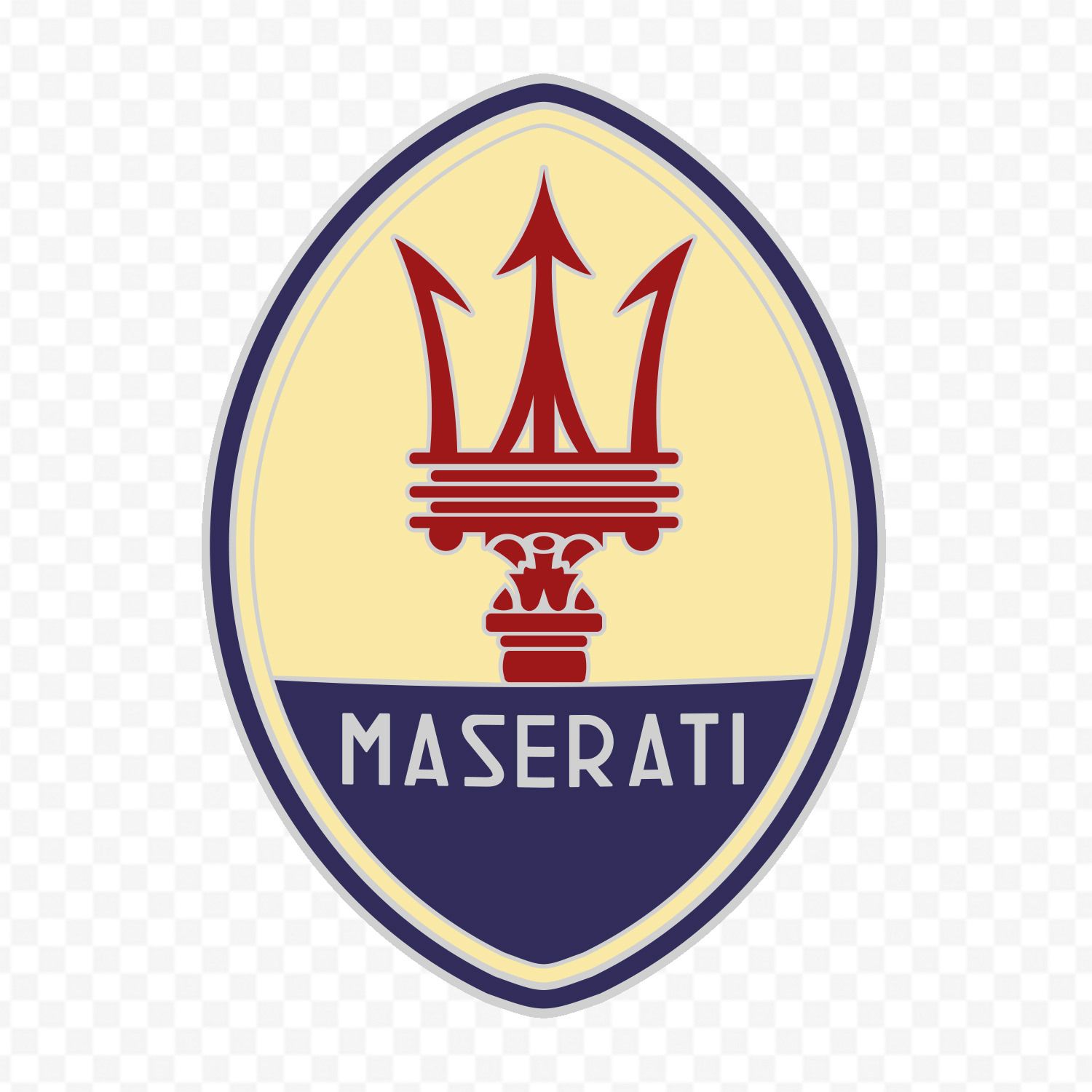 Maserati Logo Vintage - Sticarz