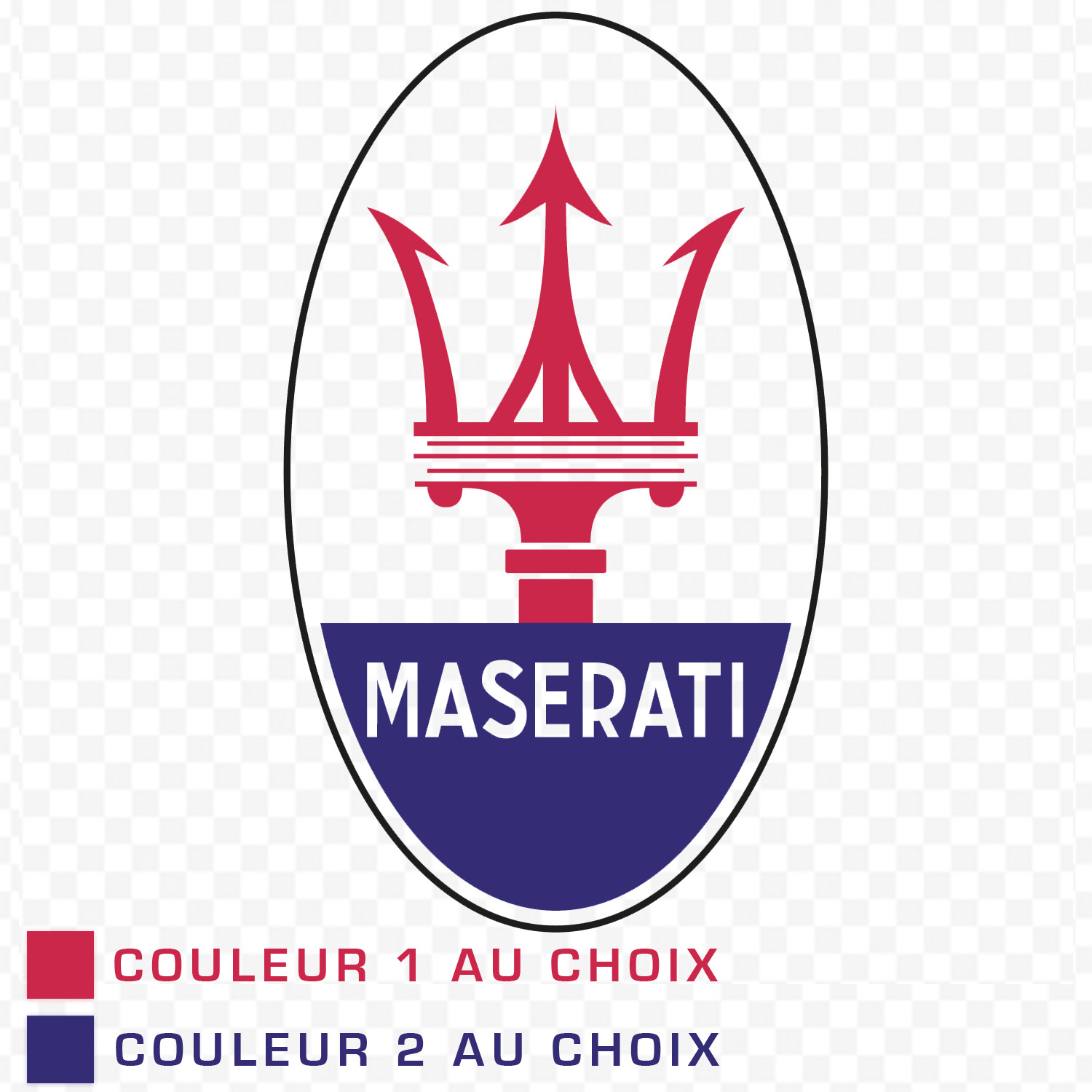 Maserati Logo - Sticarz
