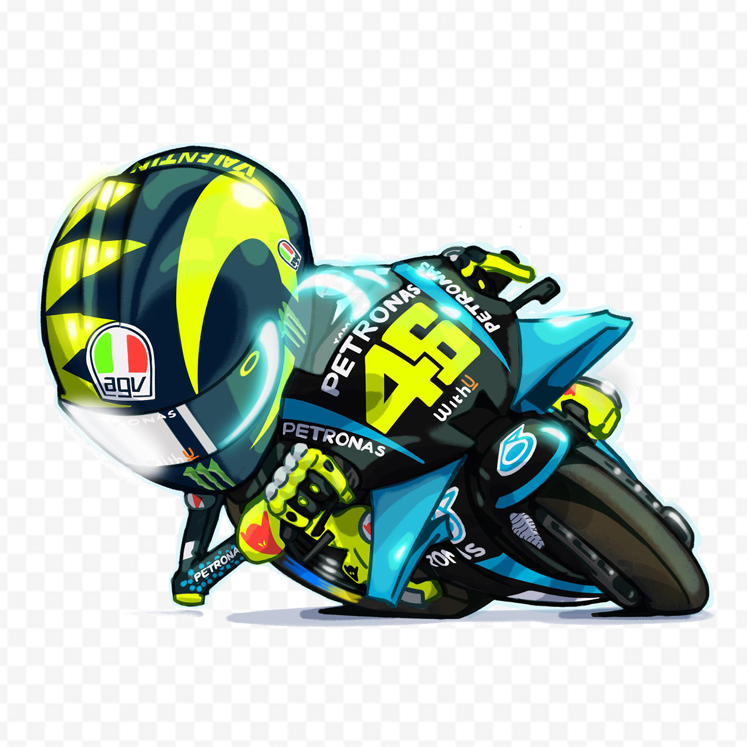 Rossi Petronas Cartoon - Sticarz