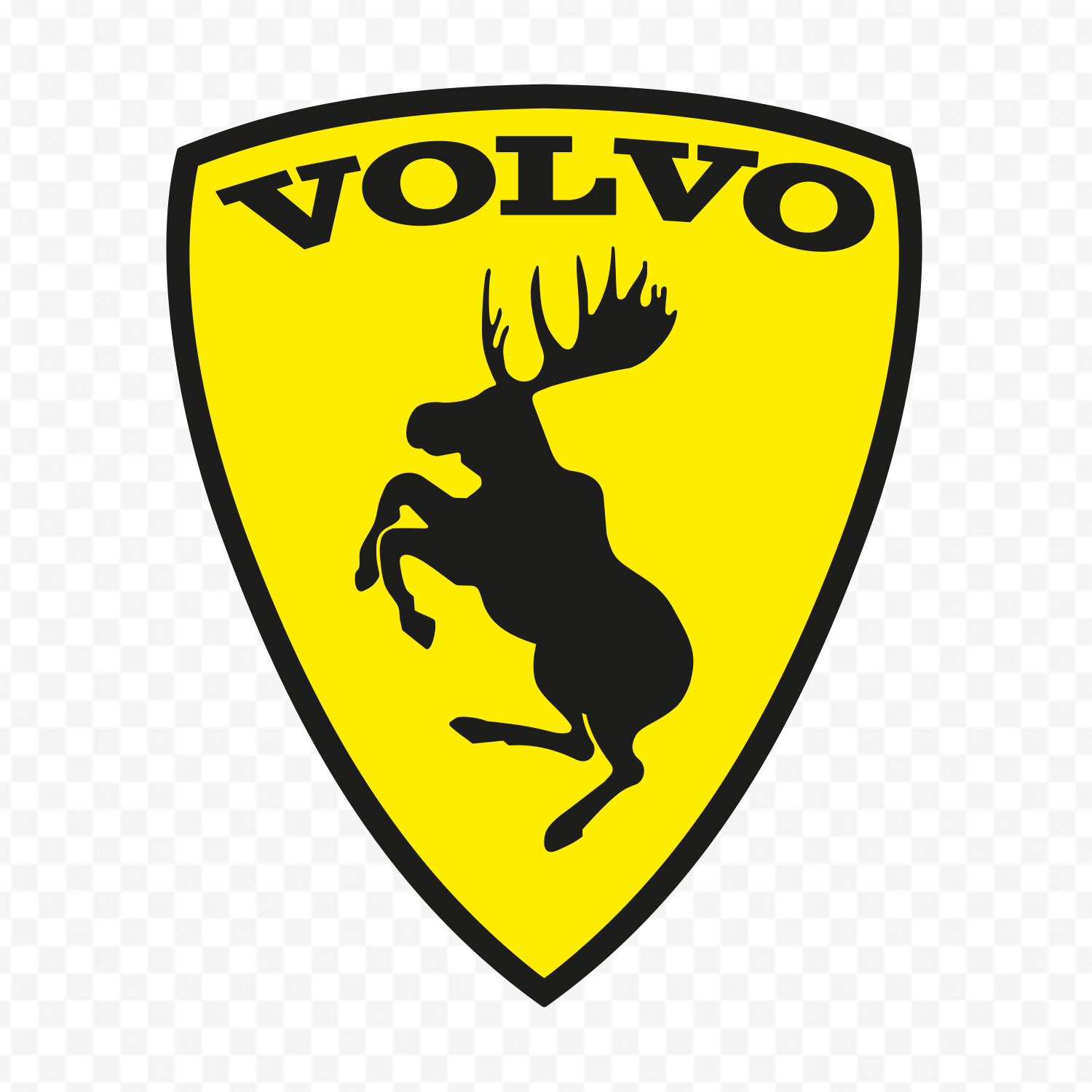 Volvo Logo Ferrari - Sticarz